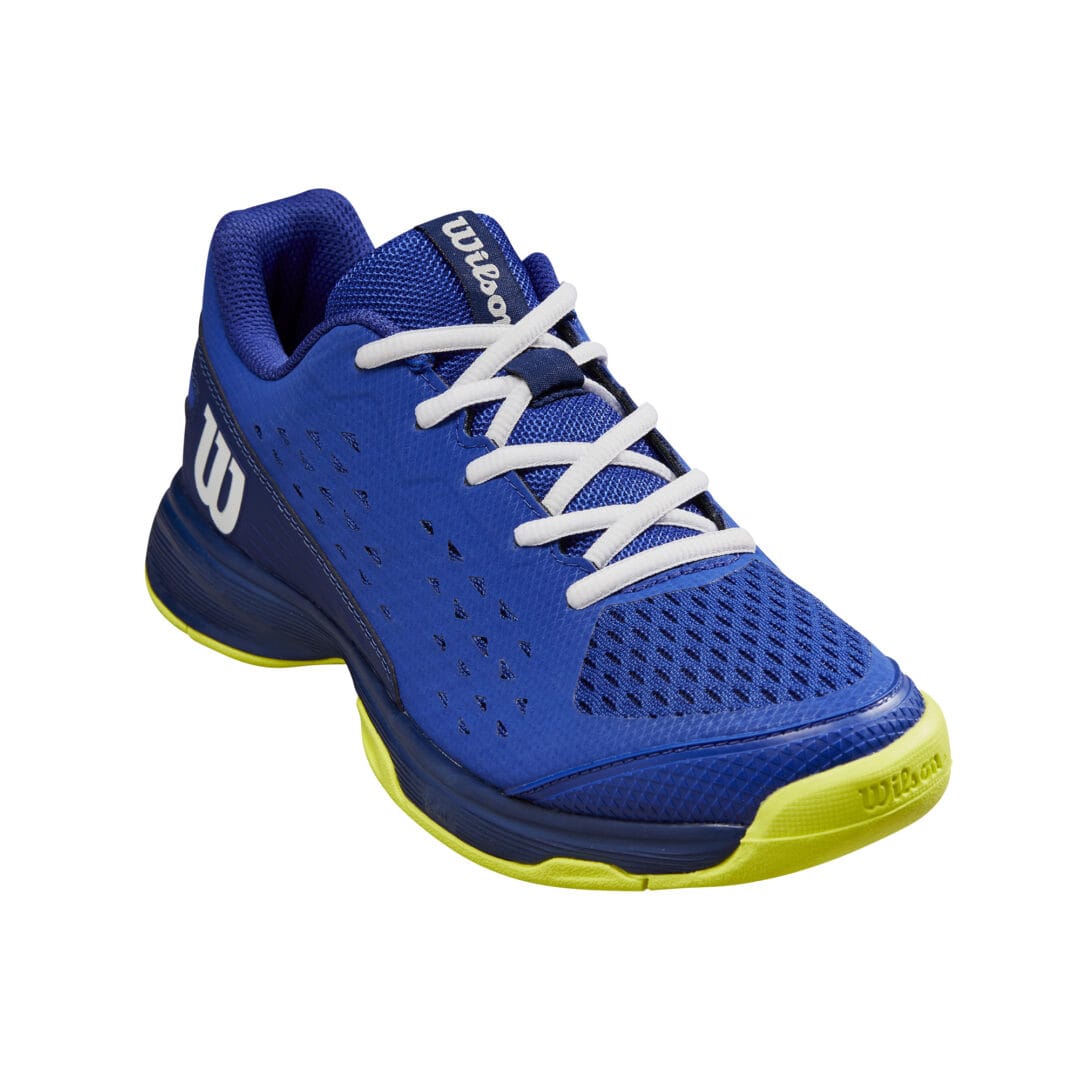 Junior Rush Pro Bluing / Blue Print / Safety Yellow Tennis Shoe ...